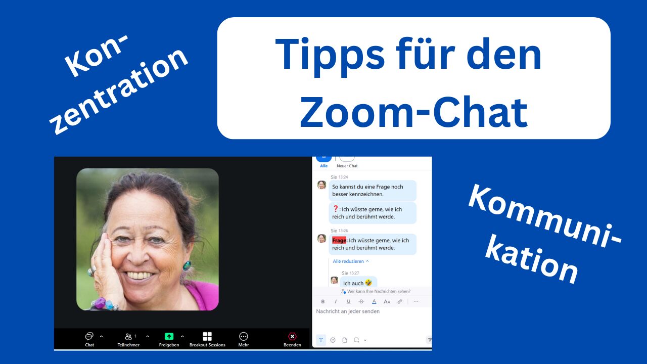 Tipps für die Kommunikation im Zoom-Chat